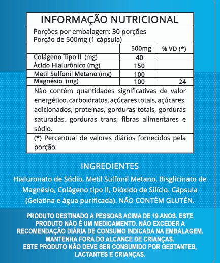 Art-Col-Flex (colágeno tipo II) - 30 cápsulas - Tudo Leve
